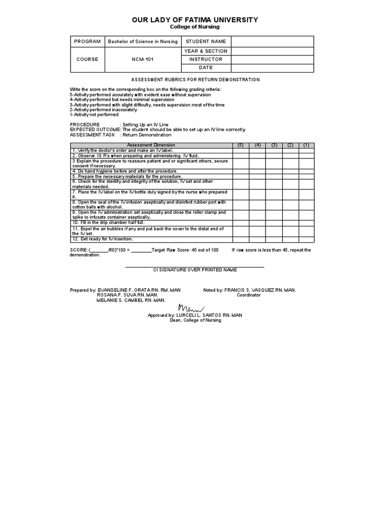Setting Up An IV Line | Download Free PDF | Intravenous Therapy | Nursing