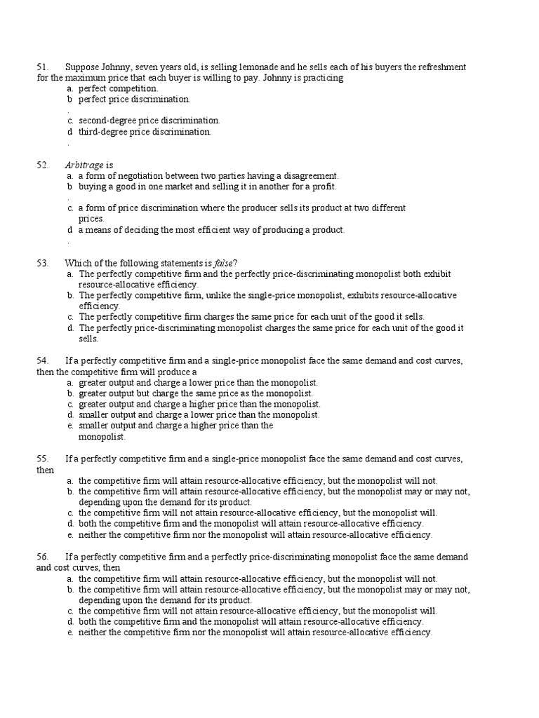 CHP 7 Eko 2 M | PDF | Monopoly | Profit (Economics)