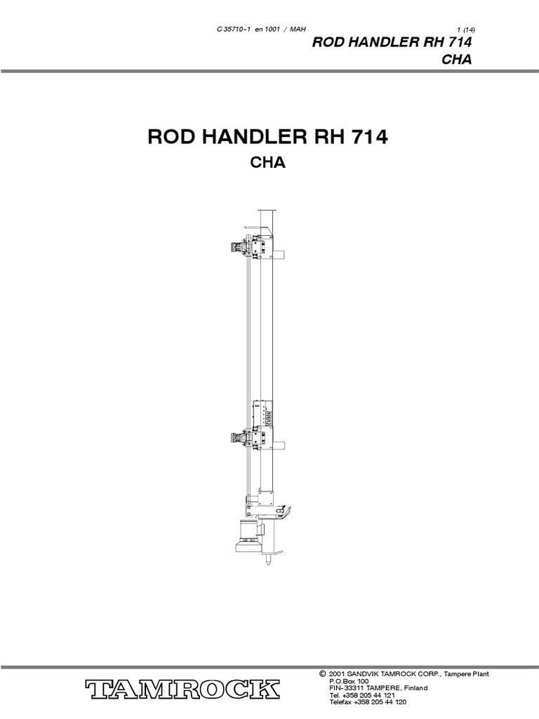 Rod Handler RH 714 CHA | PDF | Valve | Screw