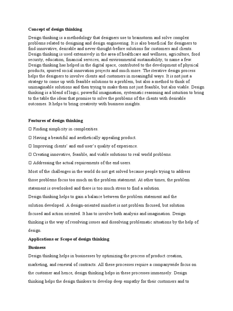 Design Unit 2 Notes | PDF | Design Thinking | Empathy