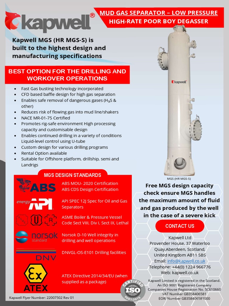 ATM Mud Gas Separator | PDF | Gases | Chemical Process Engineering