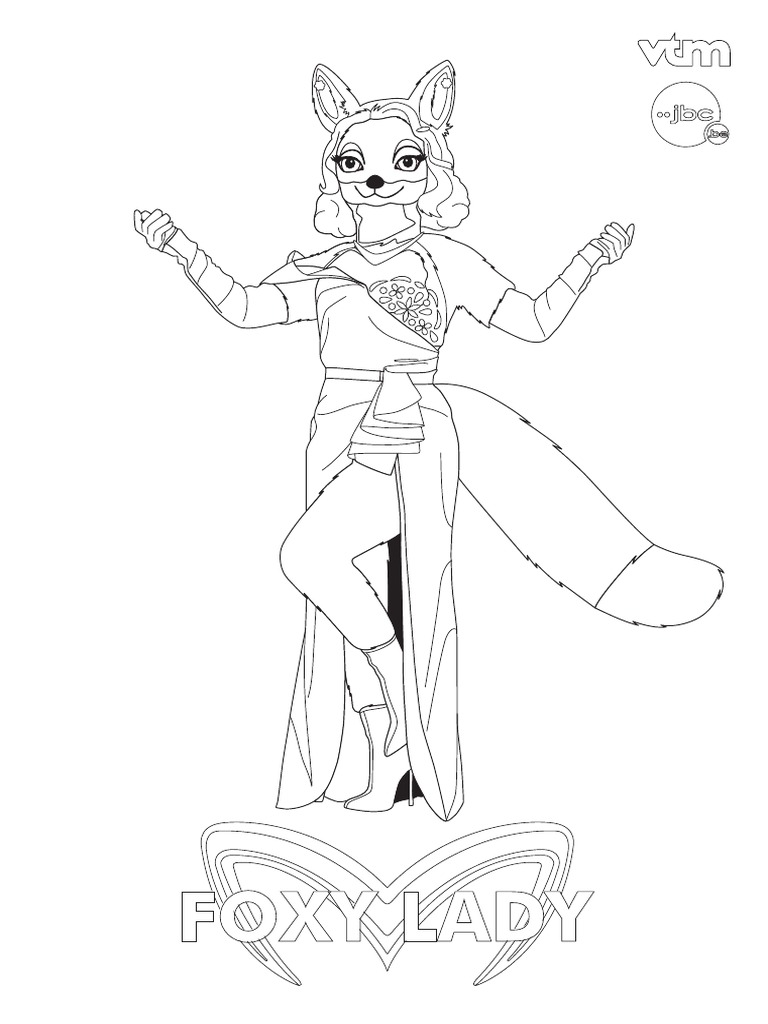 Kleurplaat Foxy Lady | PDF
