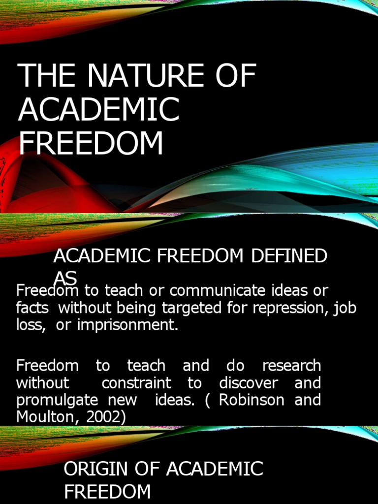 The Nature of Academic Freedom | PDF | Academic Freedom | Justice