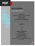 Transformer XII Physics Investigatory Project (NIRWAN) | PDF | Transformer | Inductor