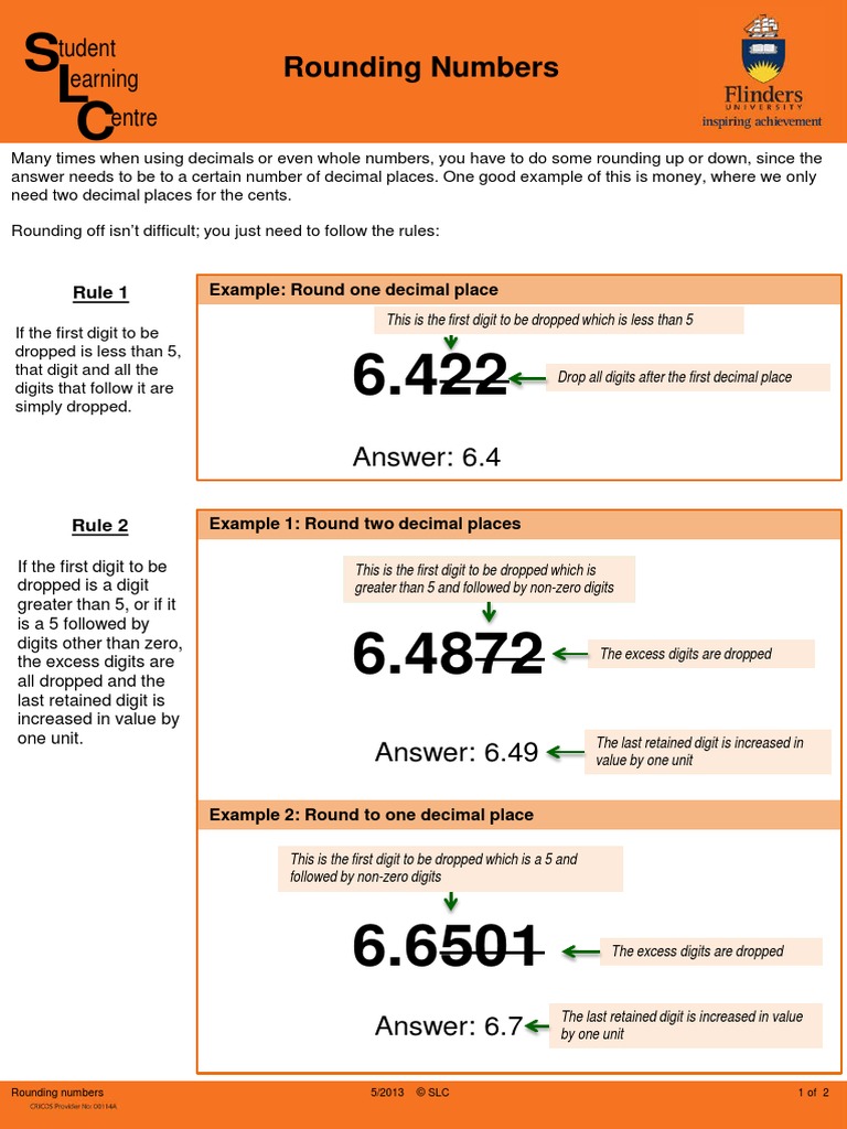 Rounding Numbers | PDF | Significant Figures | Rounding