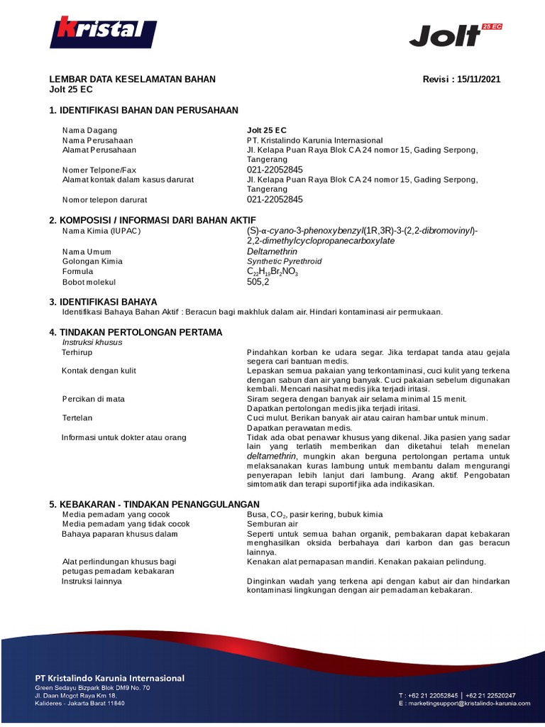 Id-Rentokil-Jolt 25 Ec-En-sds 02 Ghs | PDF