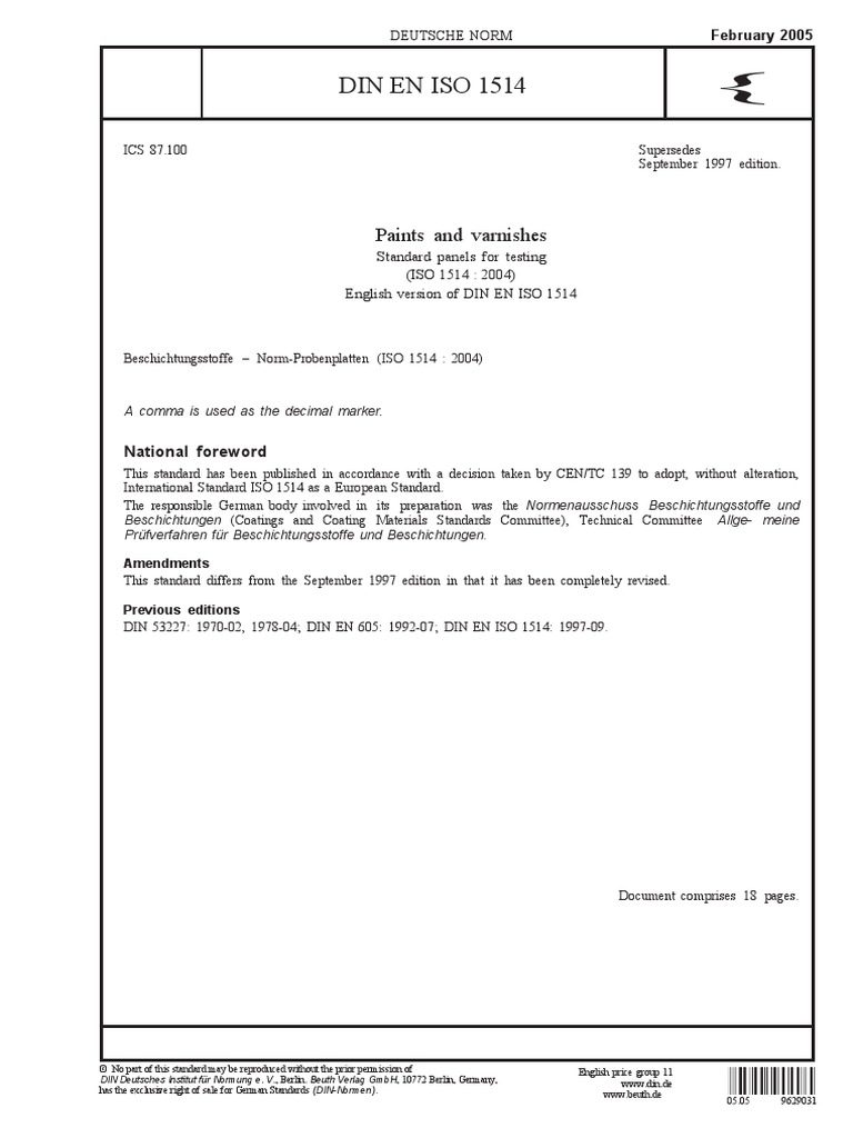 Vdocuments - MX Iso 1514 2005 Testplate | PDF | Regulation