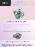 Lead Toxic Heavy Metals Fact Sheet | PDF | Lead | Medical Specialties