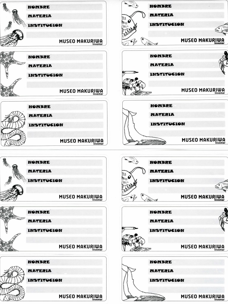 Stickers para Cuadernos | PDF