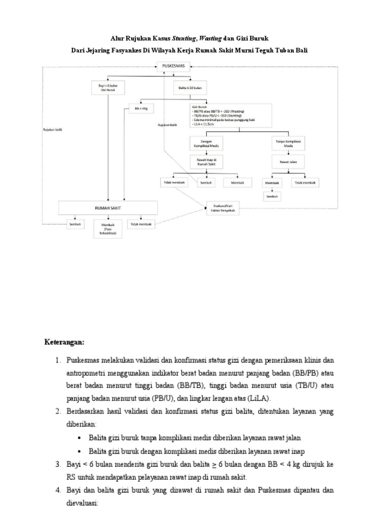 Alur Rujukan Stunting Dan Wasting | PDF