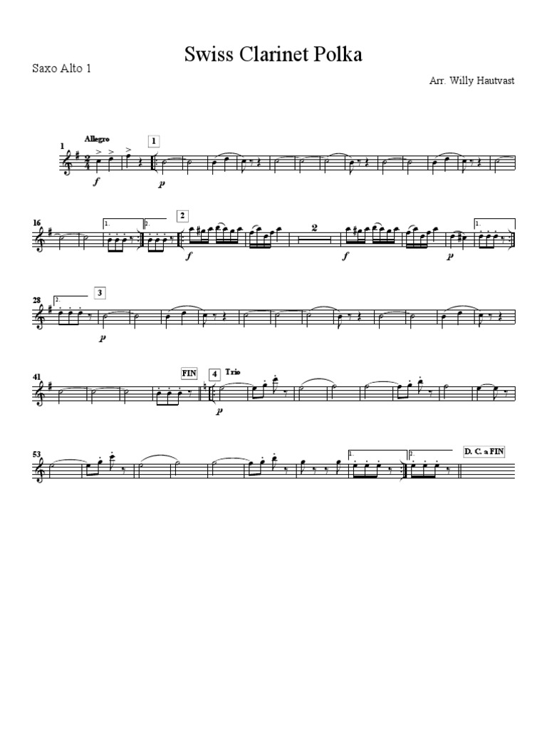 Alto Sax. 1 | PDF
