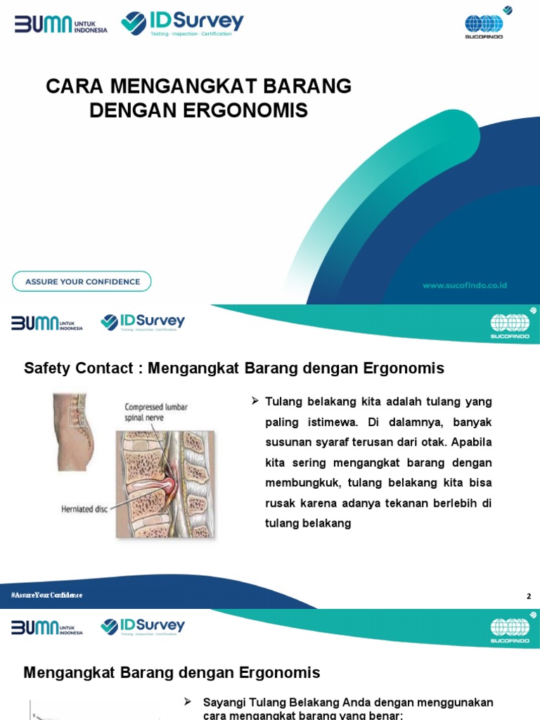 Cara Mengangkat Barang Dengan Ergonomis | PDF