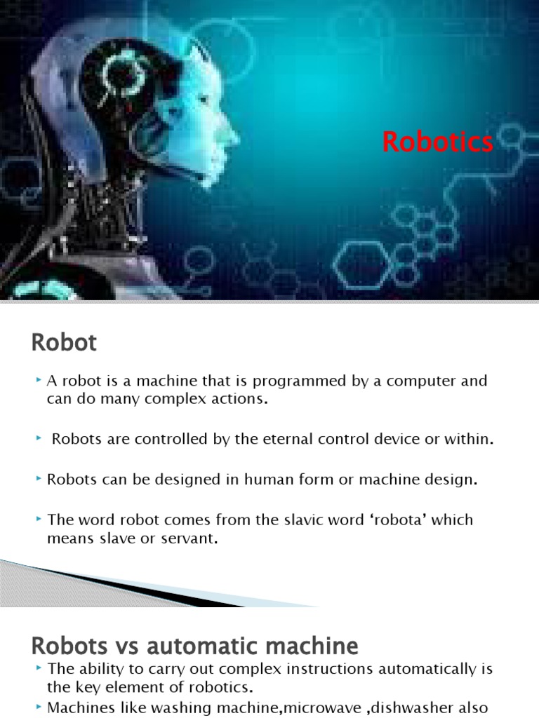 Introduction To Robotics | PDF | Robot | Robotics Introduction To Robotics | PDF | Robot | Robotics