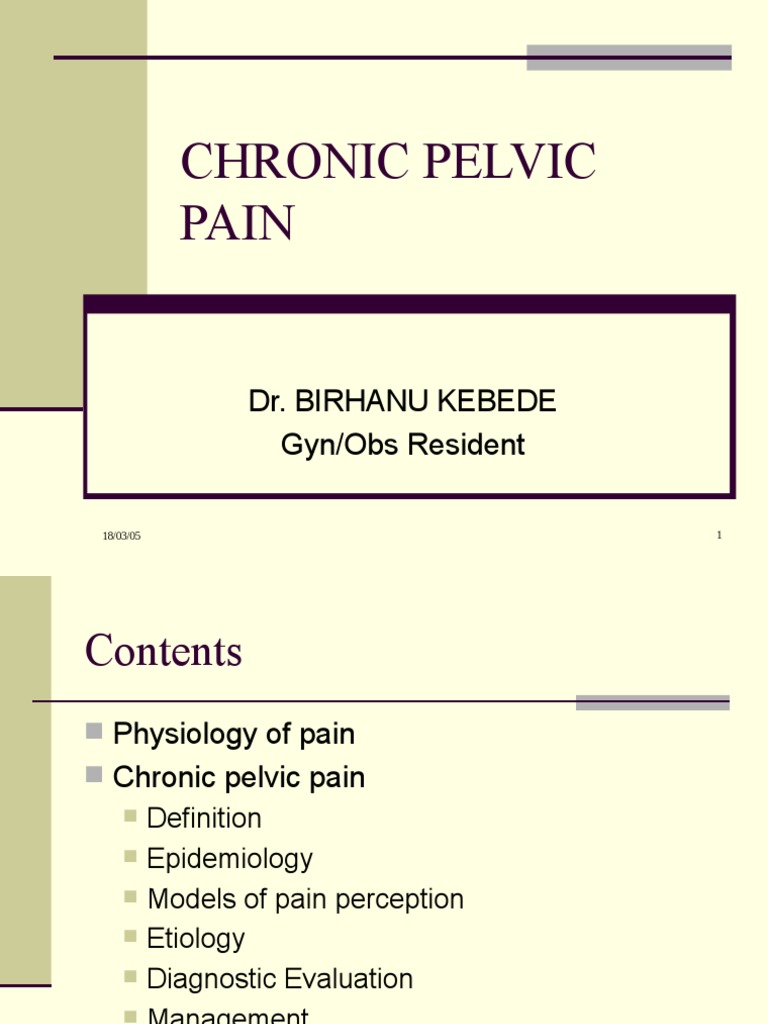 Chronic Pelvic Pain | PDF | Pain | Myofascial Trigger Point