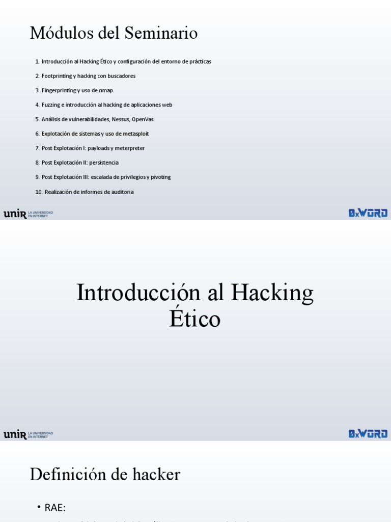01 Introduccion Al Hacking Etico | PDF | Vulnerabilidad (informática) | Hacker de seguridad