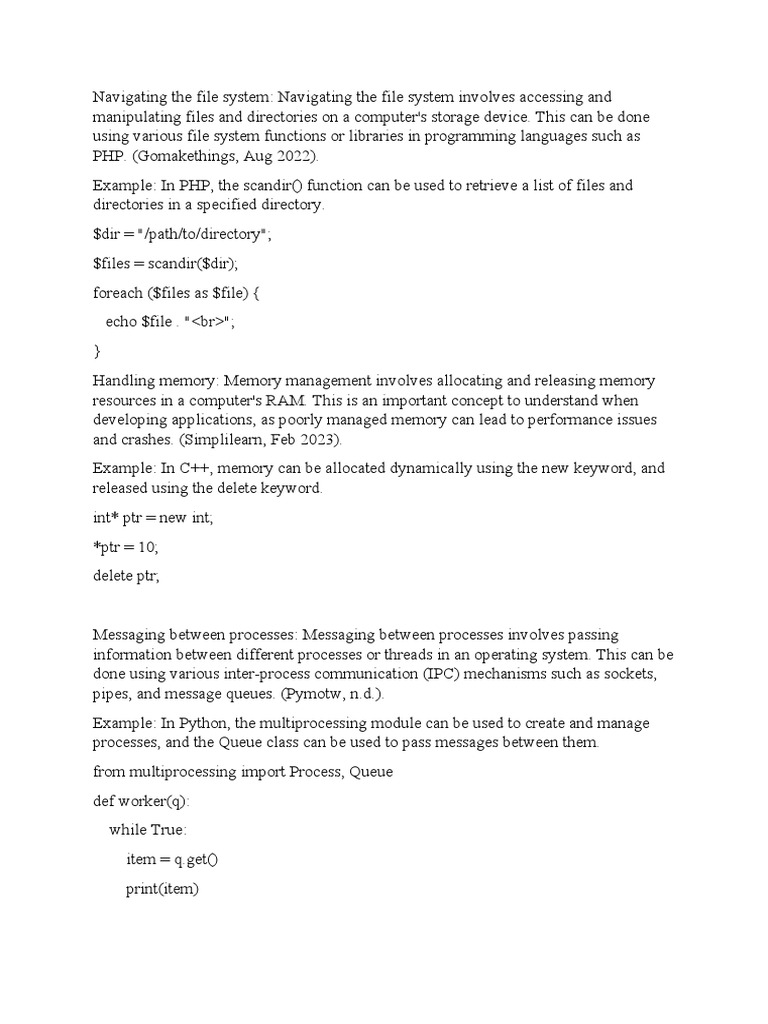 Operating System Unit 3 University Of The People Pdf