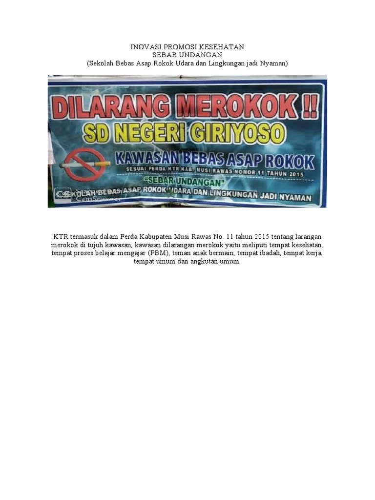Banner Inovasi Promkes | PDF | Sains & Matematika