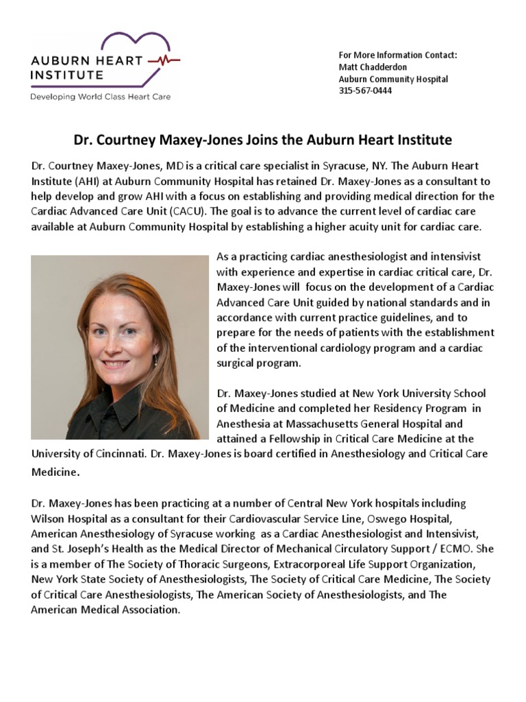 Courtney Maxey Jones | PDF | Intensive Care Medicine | Cardiology