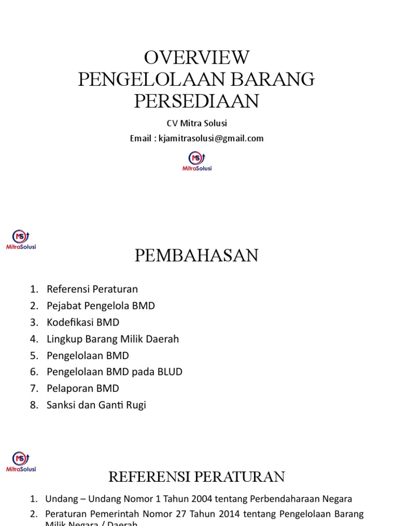 Overview Persediaan | PDF