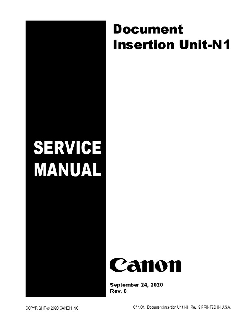 Document Insertion Unit N1 Service Manual | PDF | Electronic Circuits ...