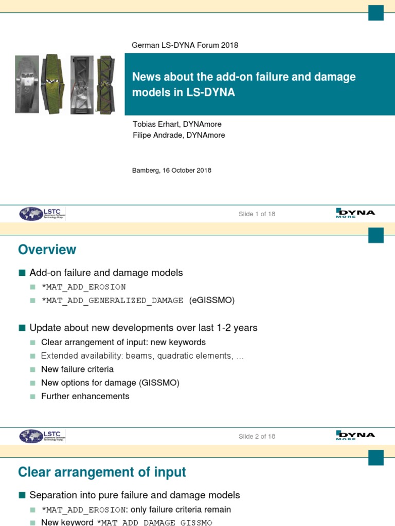 B 13 Crash Materials Failure Erhart DYNAmore | PDF | Beam (Structure ...