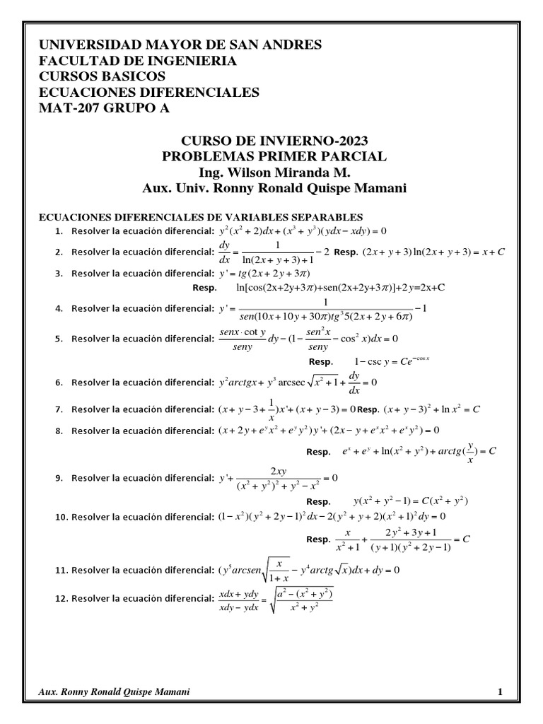 Pratica 1 Ed Inv - 2023 | PDF | Curva | Objetos matemáticos
