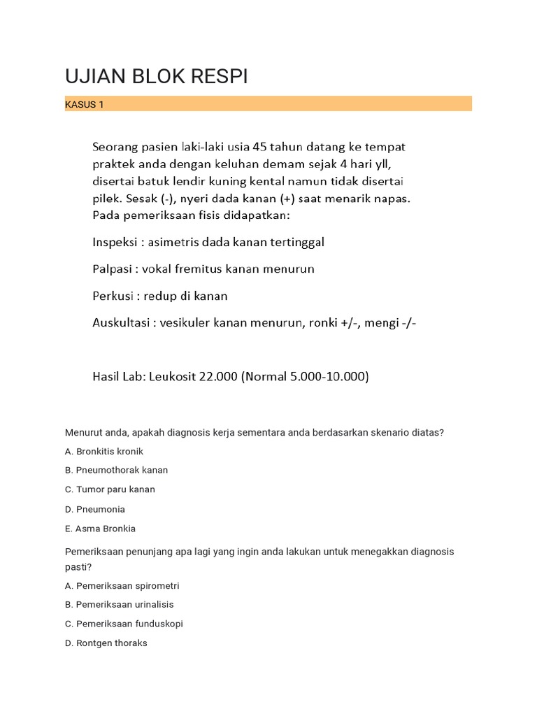 Kosongan Respi | PDF