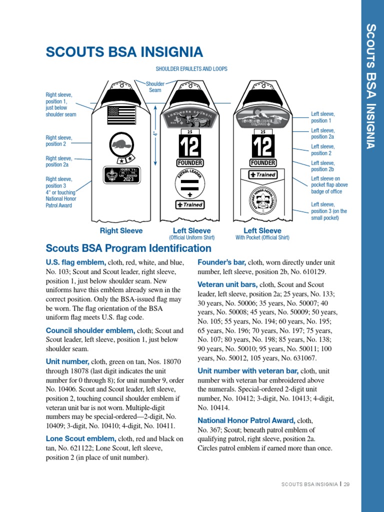 Scouts BSA Insignia WEB | PDF | Scouting | Youth Movements