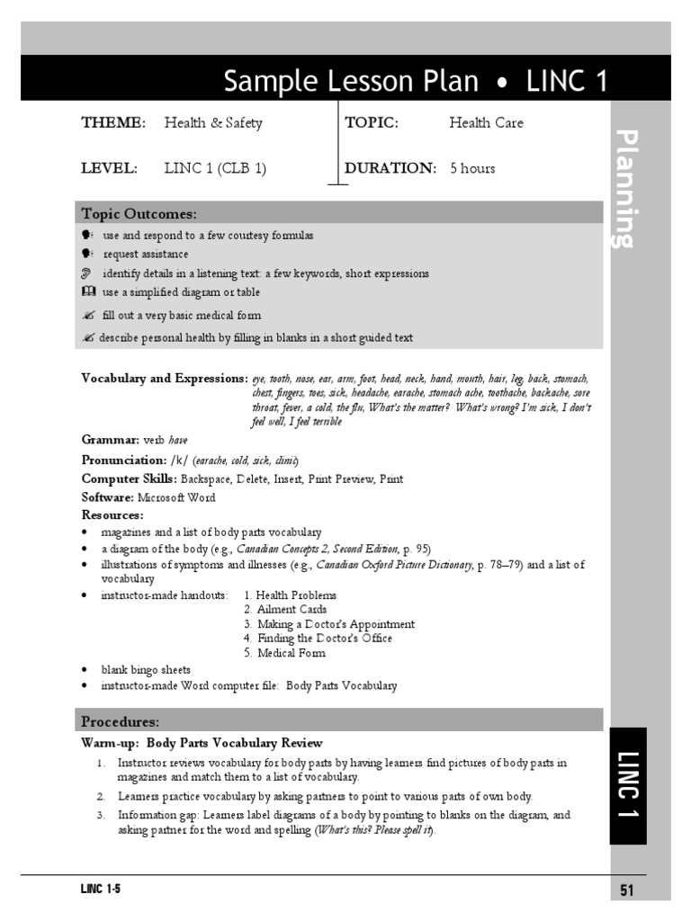 Making A Doctor's Appointment | PDF | Vocabulary | Lesson Plan