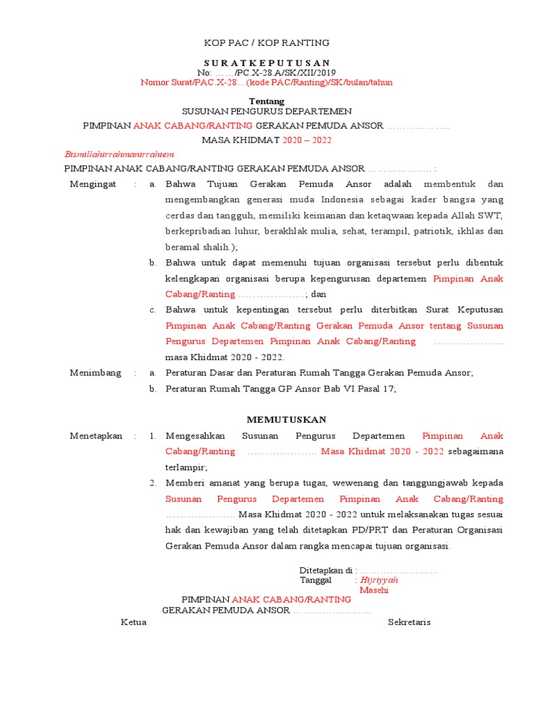 Susunan Pengurus GP Ansor 2020-2022 | PDF | Pengelolaan Keuangan & Uang