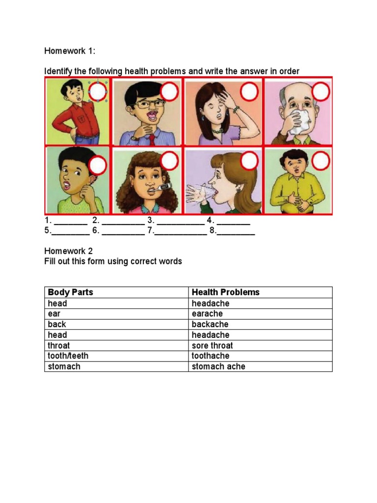 Homework - Health Problems | PDF