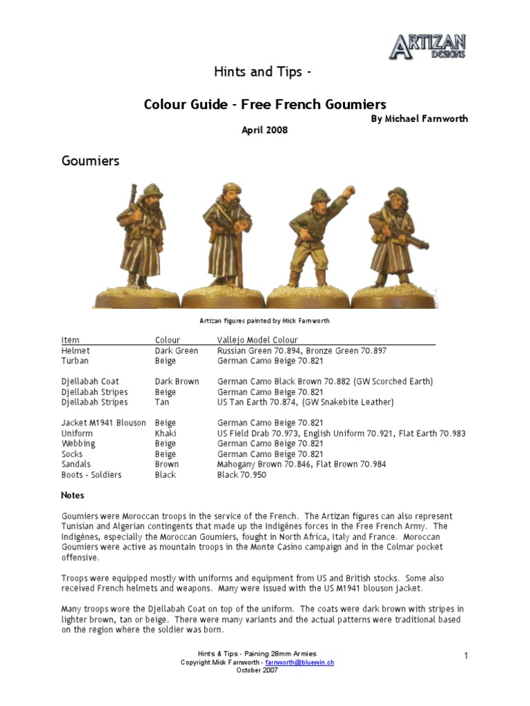 Goumiers WW2 | PDF | Clothing | Dress Codes