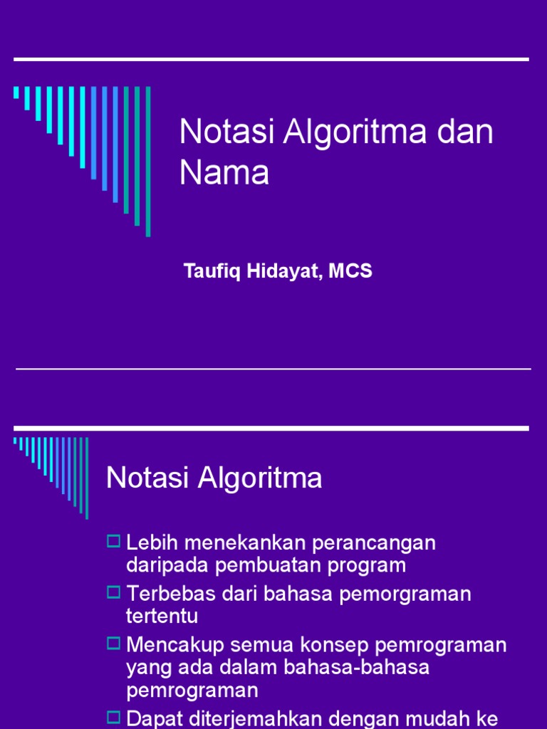 BAB 2 - Notasi Algoritmik Dan Nama | PDF