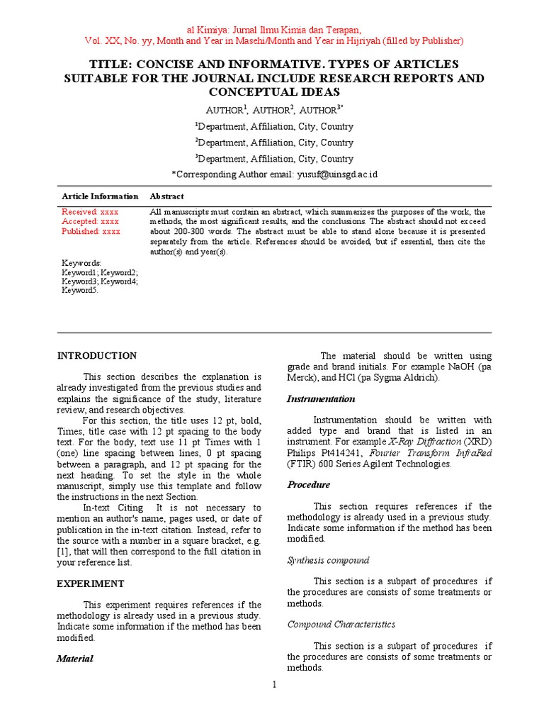 Al Kimiya Template | Download Free PDF | Citation | Chemical Elements