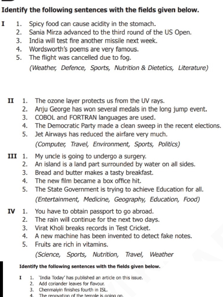 Semantic Fields | PDF