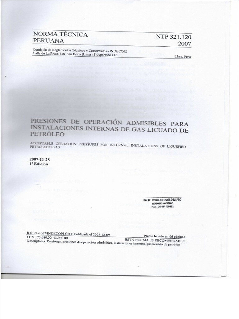 NTP 321120 2007 | PDF