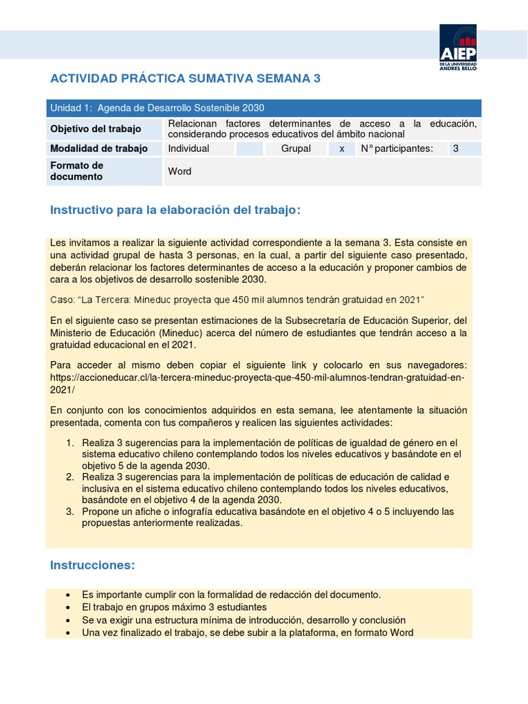 Edi002 - Actividad - Sumativa - Forma - A - Semana 3 | PDF