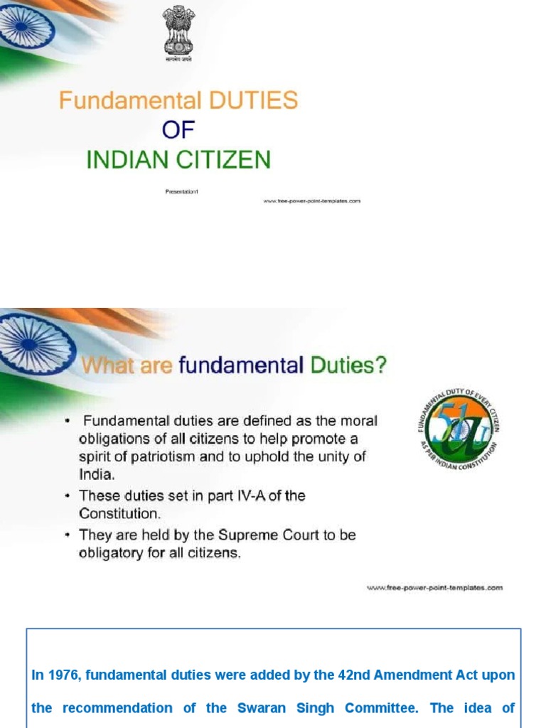 Fundamental Duties | PDF
