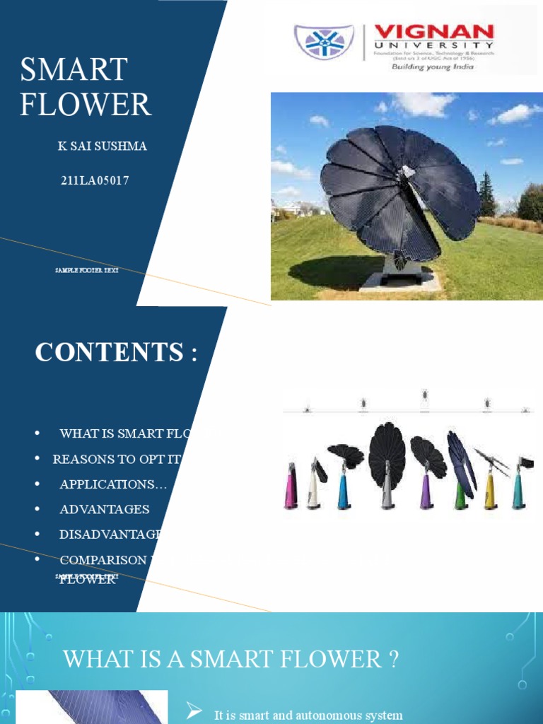 Smart Flower | PDF | Photovoltaics | Energy And The Environment
