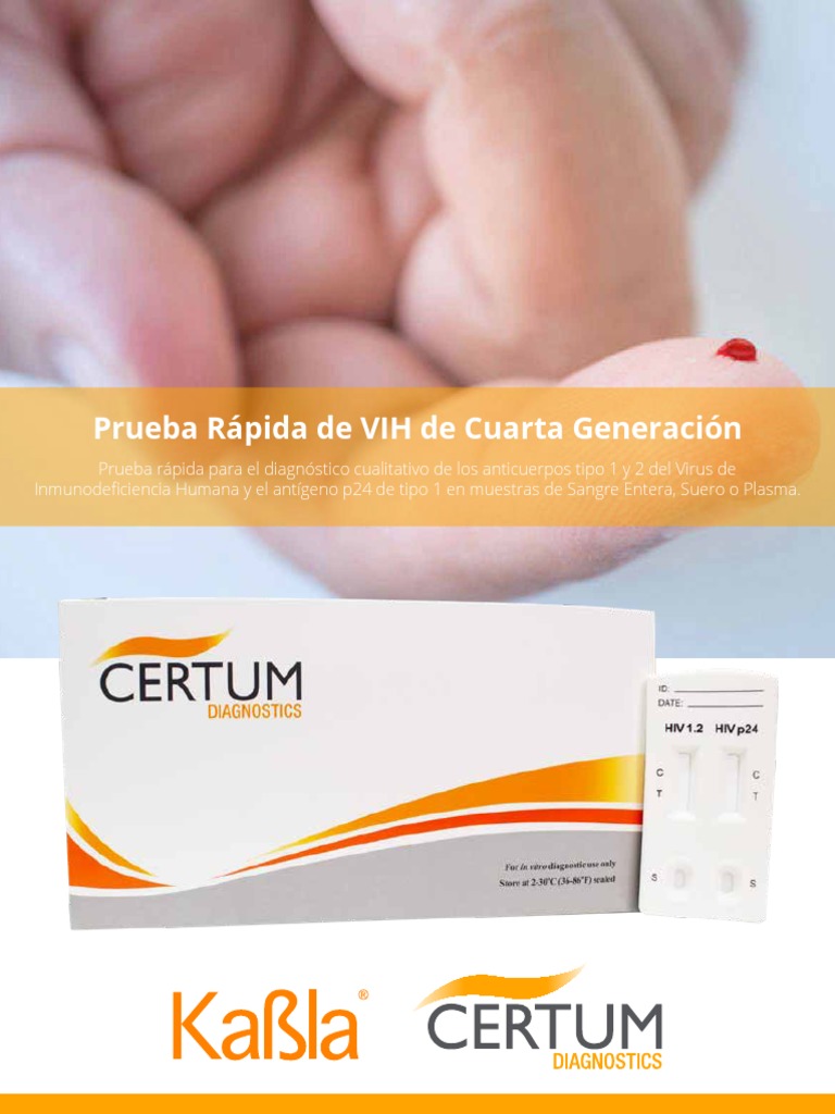 Prueba VIH Rápida 4ta Gen CERTUM | PDF | VIH | Ciencias de la Salud