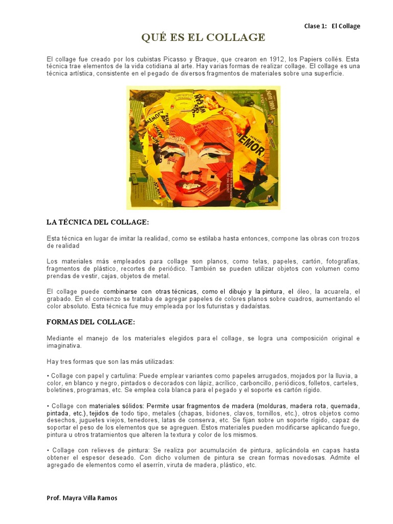 Qué Es El Collage | PDF | Hogar, jardinería y bricolaje