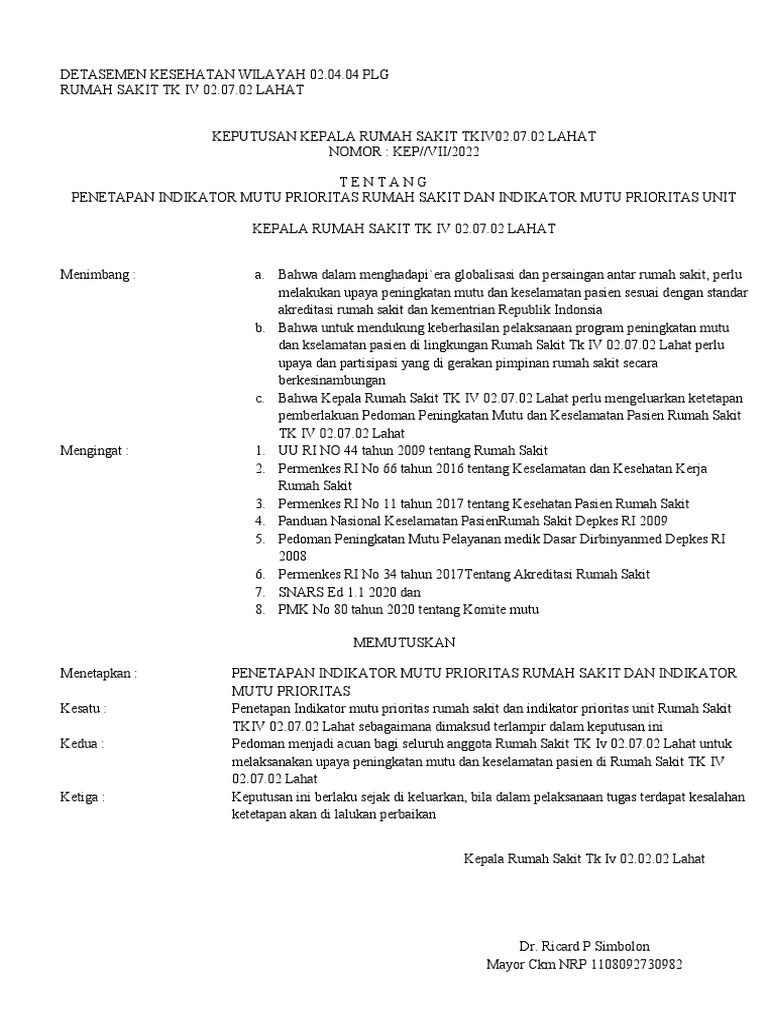 3.2 Skep Pentapan Imp Unit | PDF