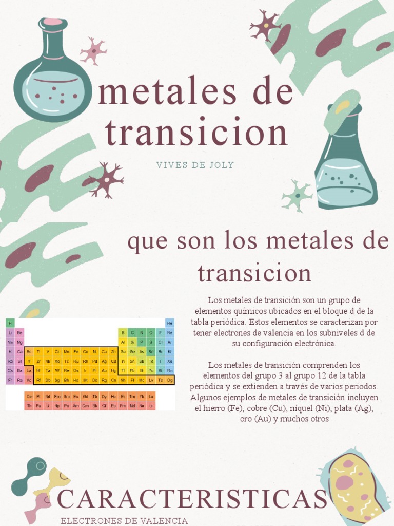 Metales de Transicion | PDF | Rieles | Metales de transición