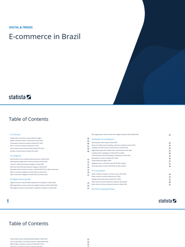 Study - Id56090 - e Commerce in Brazil | PDF | E Commerce | Retail