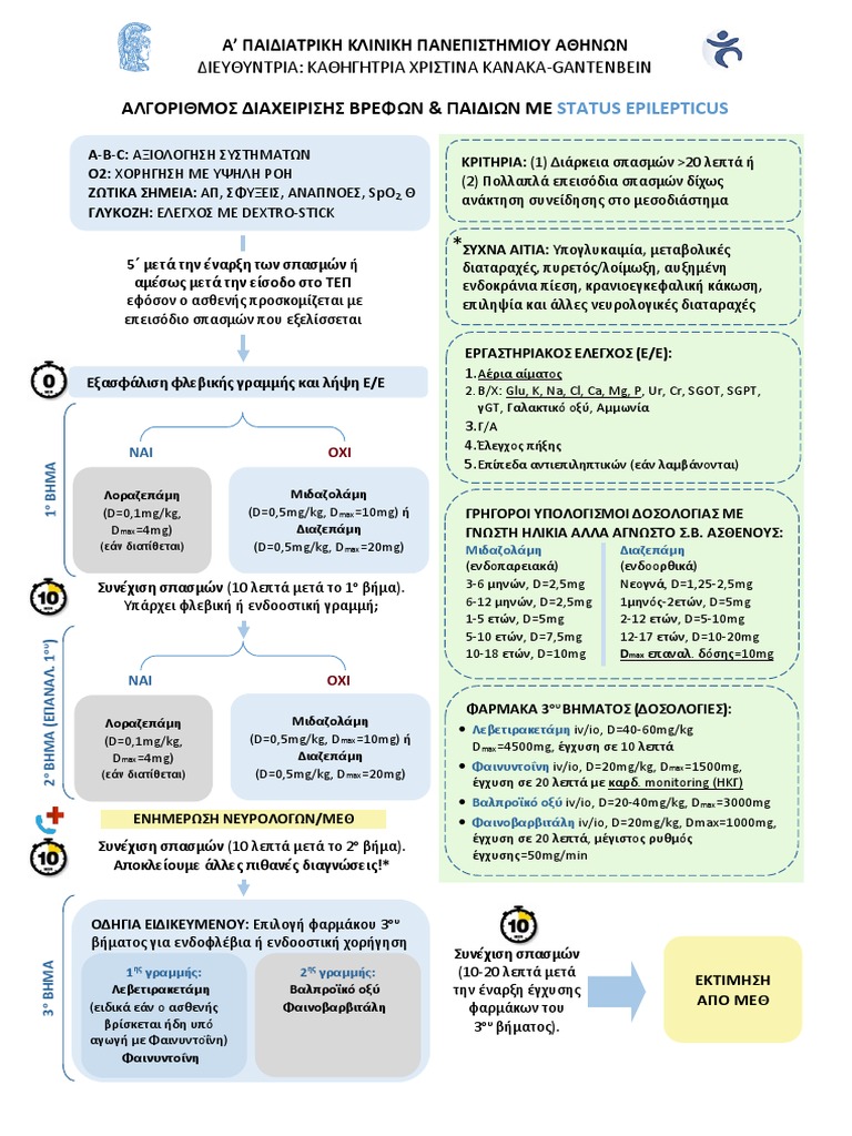 Διευθυντρια: Καθηγητρια Χριστινα Κανακα-Gantenbein: Status Epilepticus ...