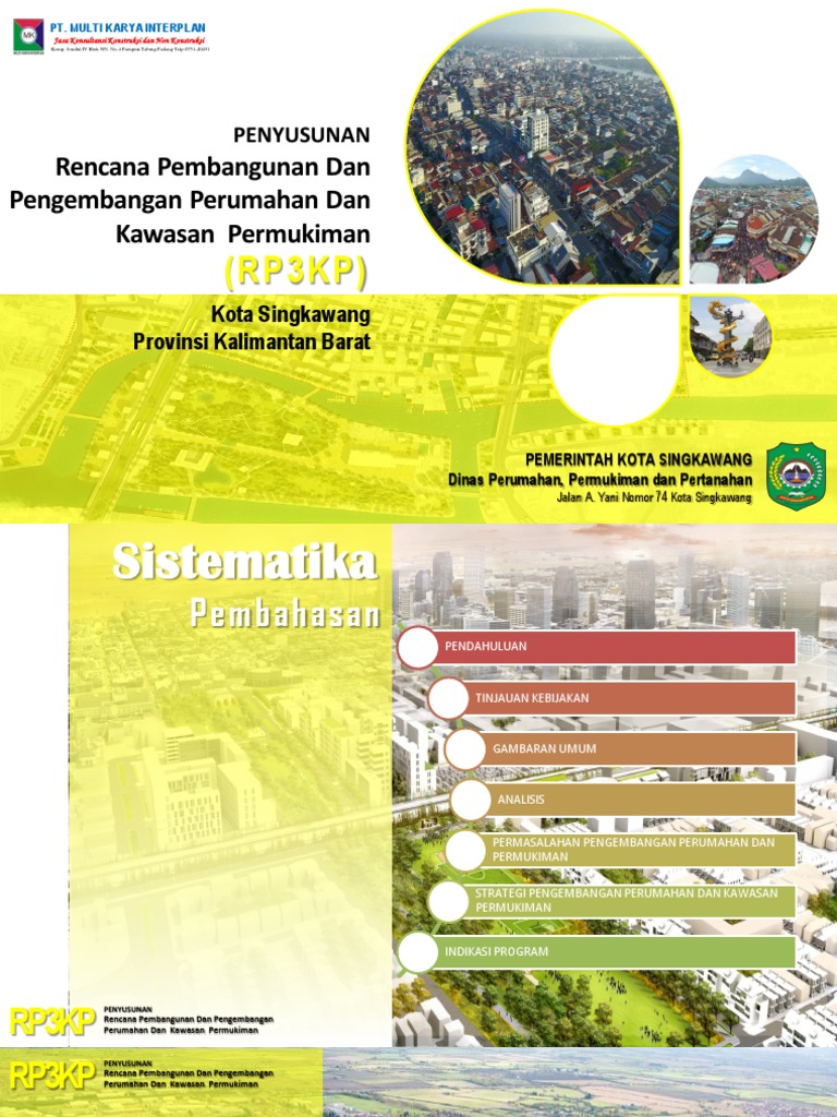 RP3KP Singkawang: Strategi Pengembangan Perumahan | PDF