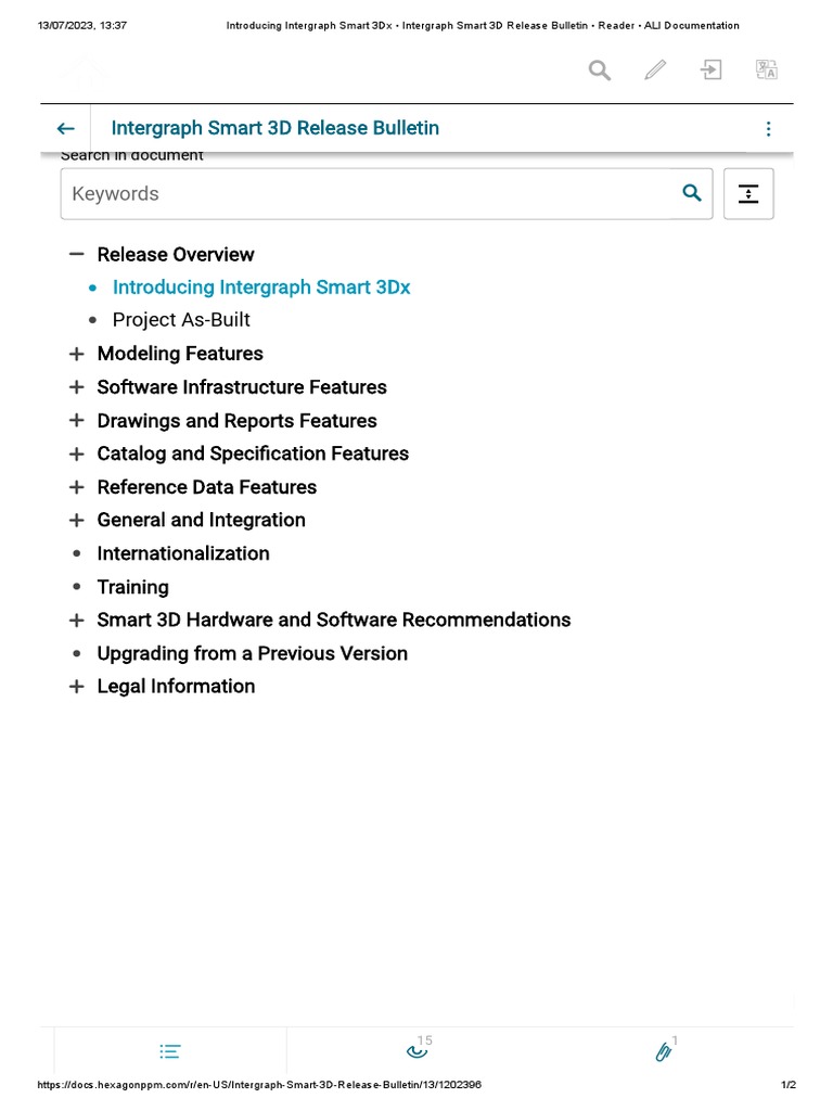Introducing Intergraph Smart 3Dx - Intergraph Smart 3D Release Bulletin - Reader - ALI ...