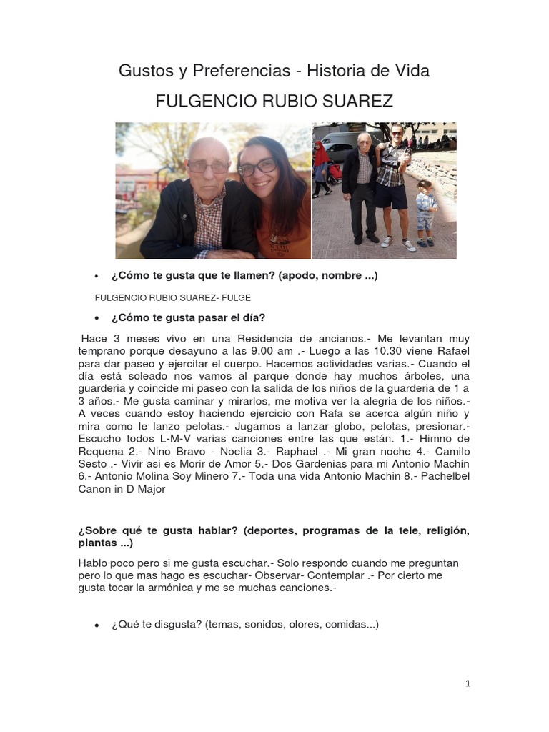 Gustos y Preferencias | PDF