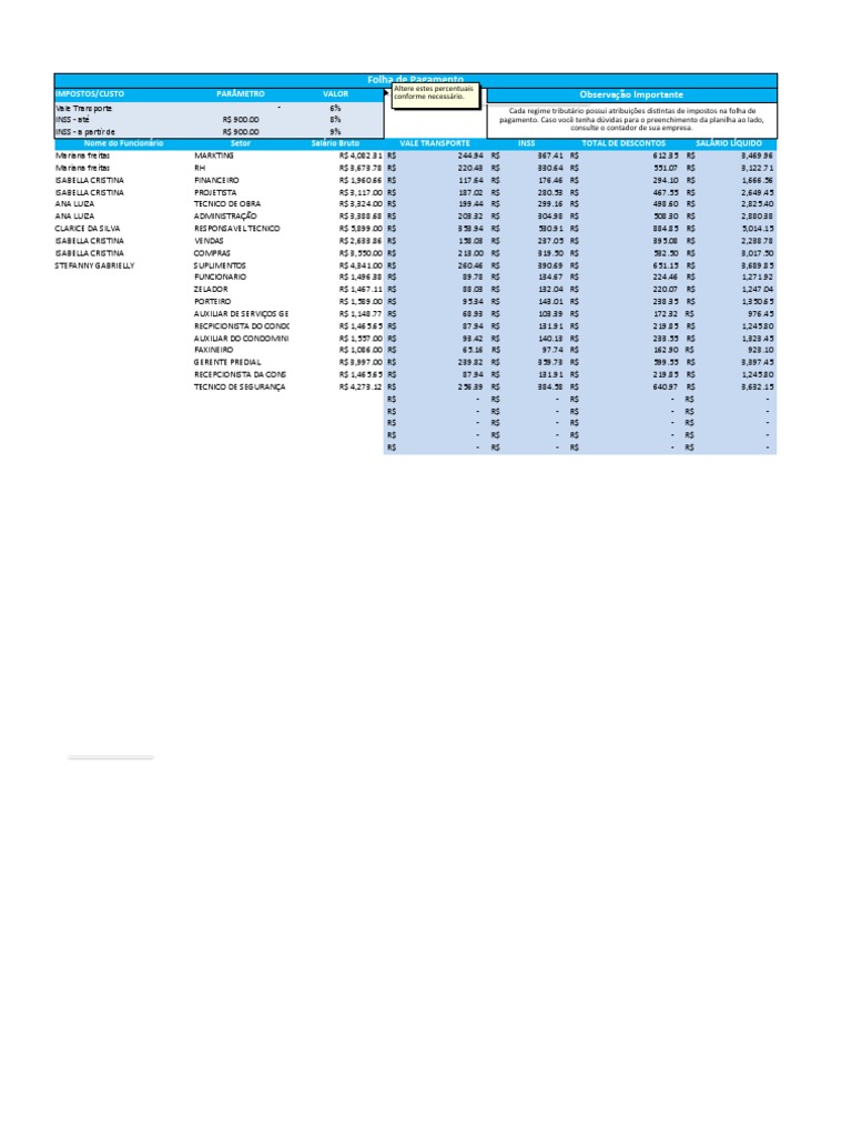 Calculo de Salario Liquido 02 (2) .XLSX 03112005 | PDF | Salário ...