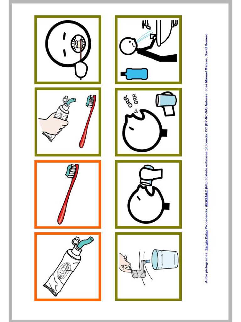 Rutinas Cepillado Dientes ARASAAC 3 | PDF